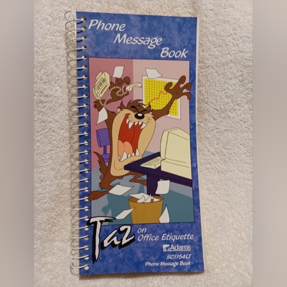 Warner Bros. | Other | Vintage Looney Tunes Spiral Phone Message Book ...
